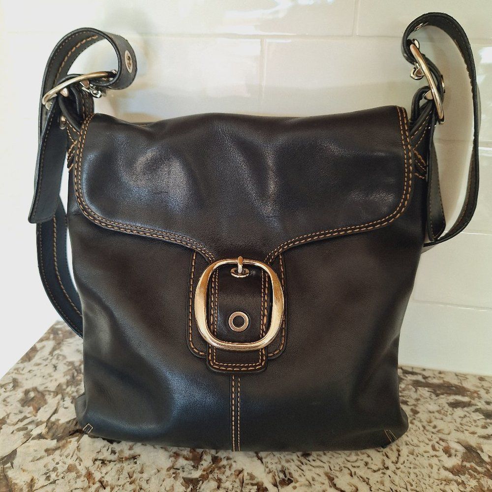 Coach Bleecker Duffle Flap Brown Leather Crossbody Sh… - Gem
